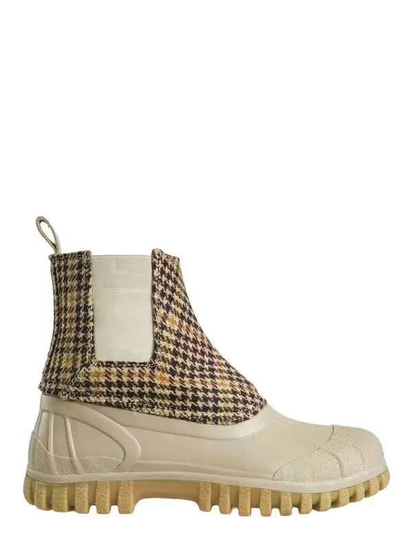 Diemme Balbi Houndstooth Chelsea Boots - Brown