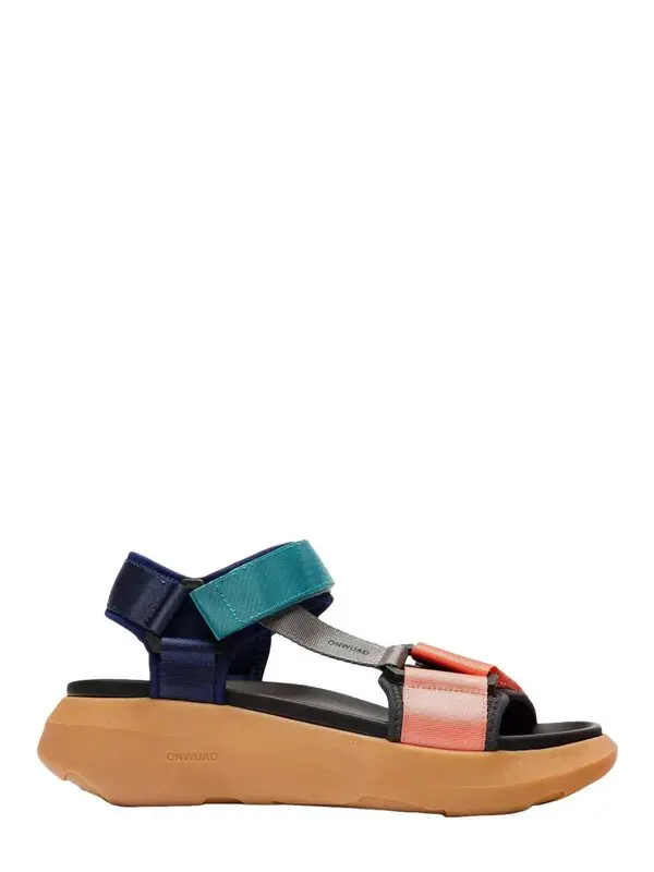 ONWUAD Ribbon-strap Platform Sandals - Blue