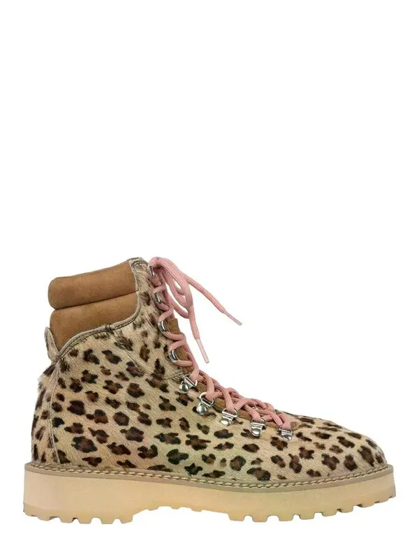 Diemme Monfumo Leopard-print Combat Boots - Brown