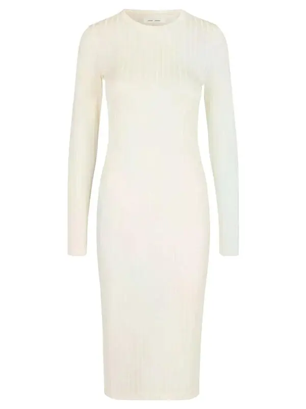 SAMSOE SAMSOE Jenari Long-sleeve Midi Dress - Neutrals