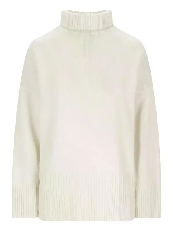ETHER Vela Ribbed-hem Sweater - White