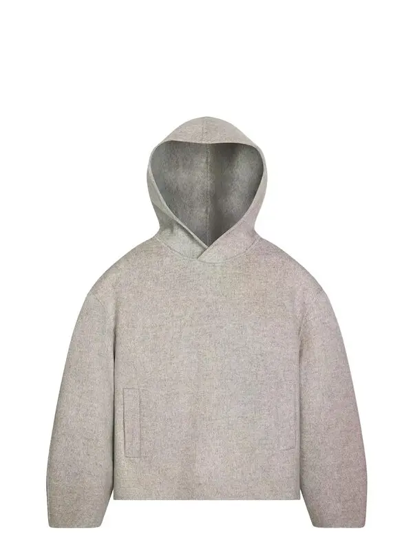LOULOU Balloon-sleeve Hoodie - Grey