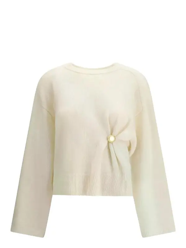 Loulou De Saison Draped Sweater - Neutrals