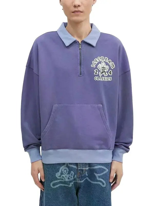 ICECREAM Cone Half-zip Sweatshirt - Purple