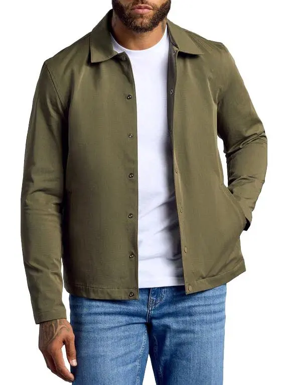 True Classic Water Repellent Coach's Jacket - Militarygreen