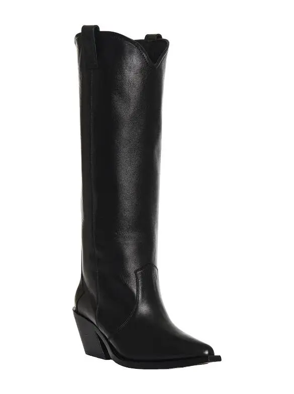 ANINE BING Tania Tall Leather Boots - Black