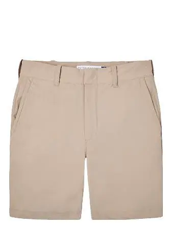 PETER MANNING NYC 7-inch Inseam Tech Shorts - Khaki