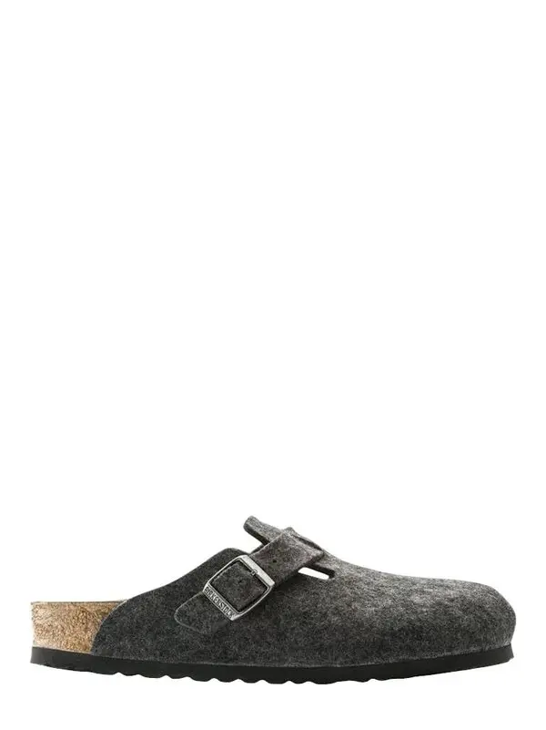 BIRKENSTOCK Boston Wool Felt Clogs - Anthracite