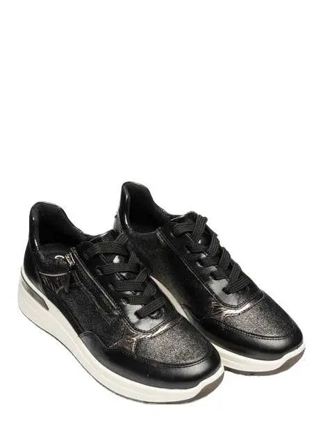 ARA Gardenia Sneaker - Black/steel