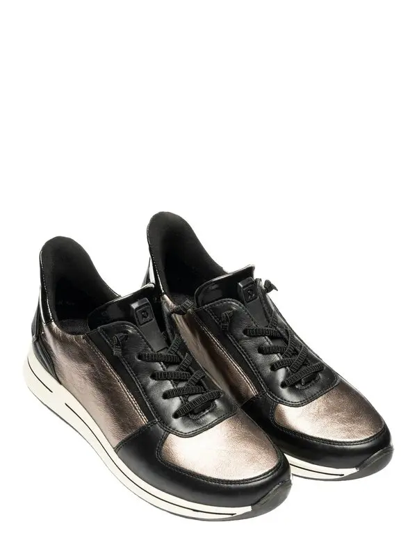ARA Ovation Lace-up Sneaker - Black/cashmere Metallic
