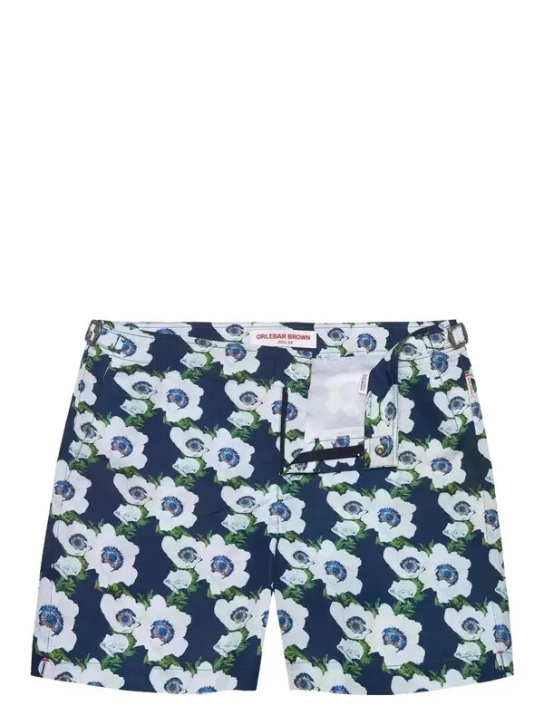 Orlebar Brown Bulldog Floral-print Swim Shorts - Blue