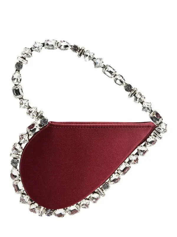 L’ALINGI Taliya Love Satin Top Handle Bag - Burgundy