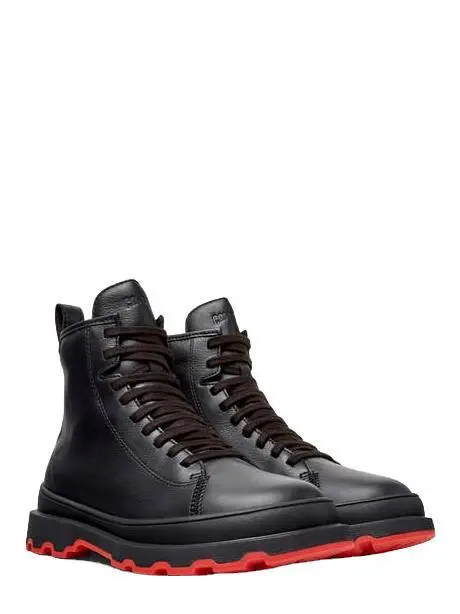 Camper Guard Lace-up Boot - Black