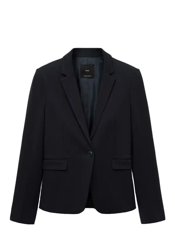 Mango Slim Fit Suit Jacket - Dark Navy