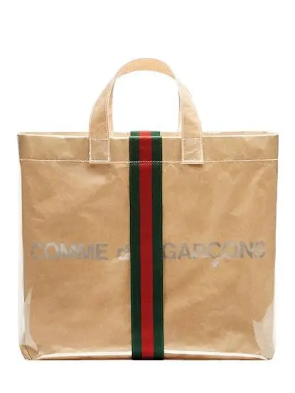 Gucci X Comme Des Garcons Paper Tote Bag - Clear