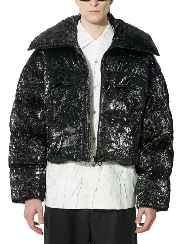 HAN KJØBENHAVN Wrinkle-effect Padded Jacket - Black