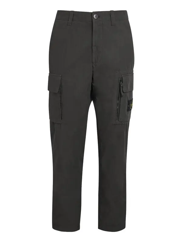 Stone Island Cotton Cargo Trousers - Grey