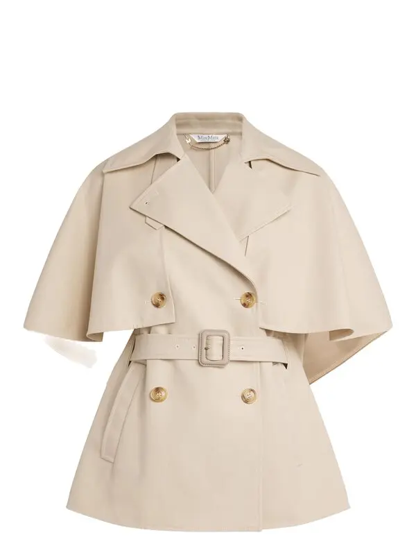 Max Mara Cotton Cape Jacket - Beige