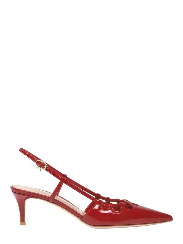 GIANVITO ROSSI 55mm Eloise Cut-out Heeled Pumps - Red