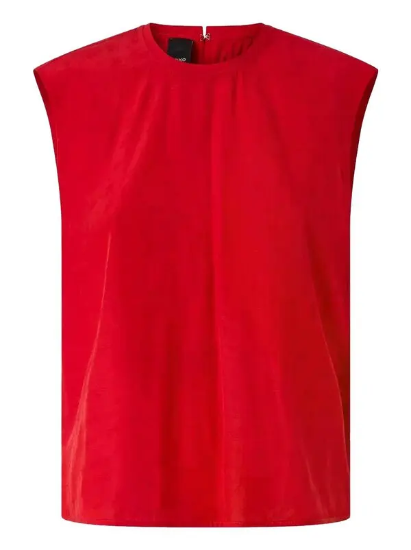 Pinko Tie-back Sleeveless Top - Red
