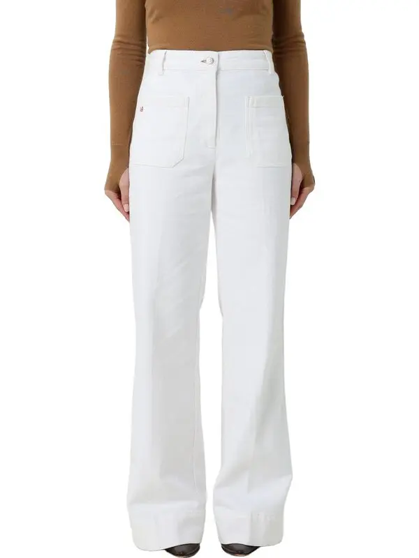 Victoria Beckham Wide-leg Jeans - White