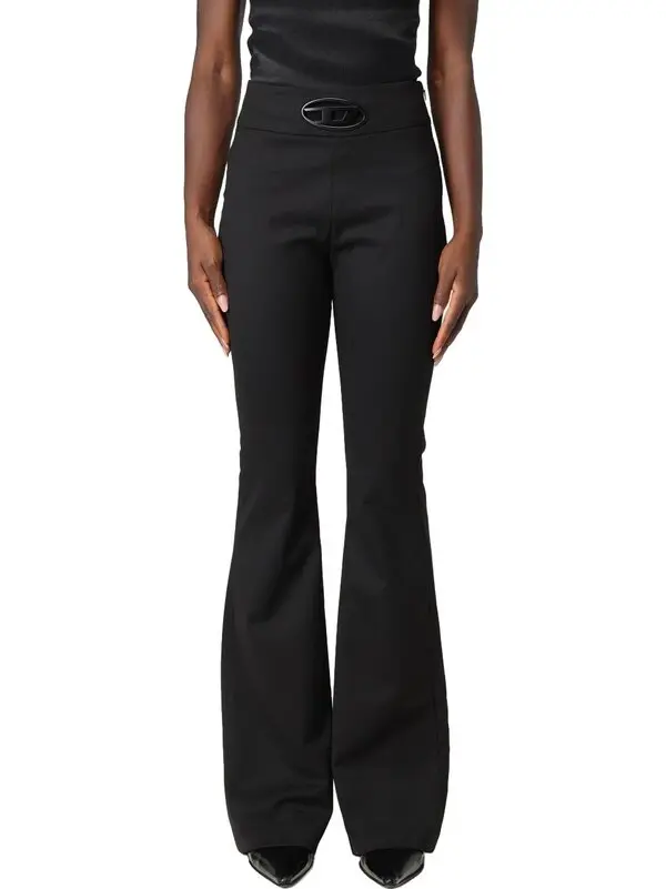 DIESEL Wide Leg Pants - Black