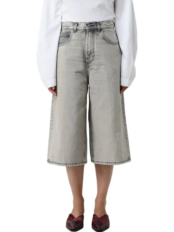 HAIKURE Denim Culottes - White
