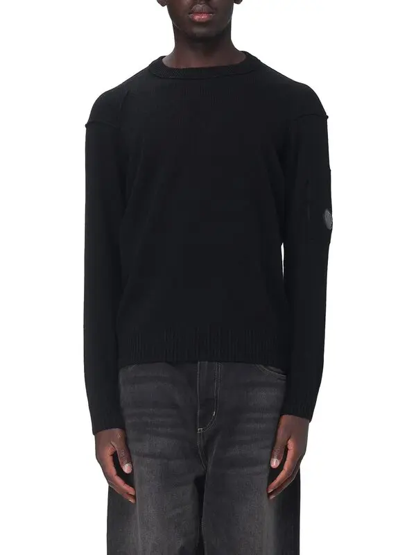 C.P. COMPANY Crew Neck Sweater - Black