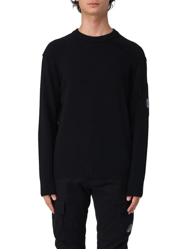 C.P. COMPANY Crew Neck Sweater - Black