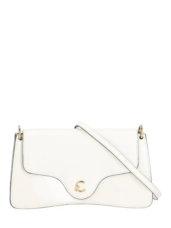 COCCINELLE Leather Mini Bag With Gold Tone Clasp - Ivory