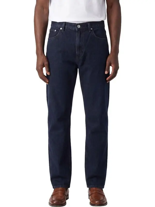 AGOLDE Curtis Straight Fit Jeans In Regenerative Cotton Denim - Black
