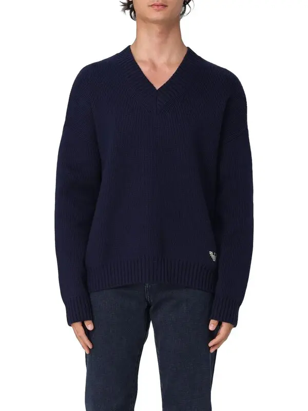 Emporio Armani Sweater - Gnawed Blue