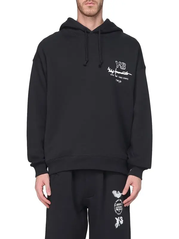 Y3 Cotton Sweatshirt - Black