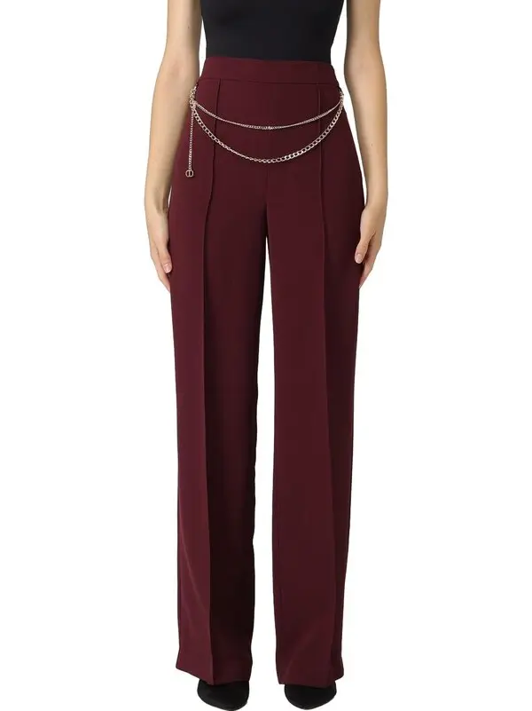 TWINSET Trousers - Burgundy