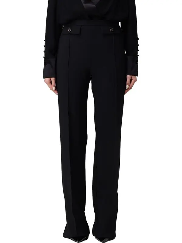 Elisabetta Franchi Wide Leg Trousers - Black