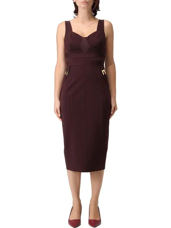 Elisabetta Franchi Sheath Dress - Burgundy