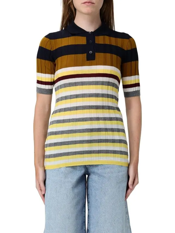 Marni Striped Knit Polo Shirt - Multicolor