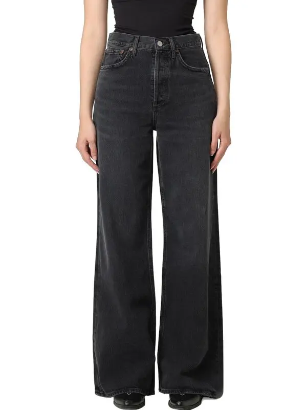 AGOLDE Wide Leg Jeans - Black
