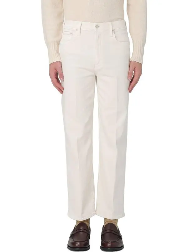 MOTHER Straight Leg Jeans - Cream