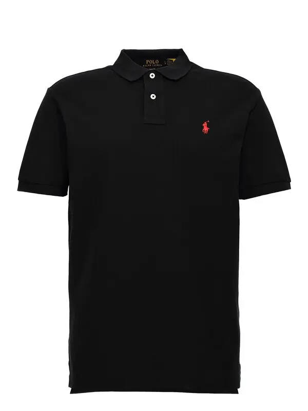 Polo Ralph Lauren Logo Polo - Black