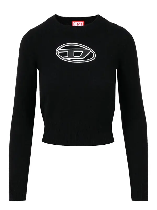 DIESEL® Cashmere And Wool Sweater - Black