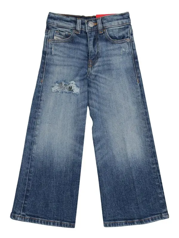 DIESEL® Denim Flared Jeans - Denim Medio
