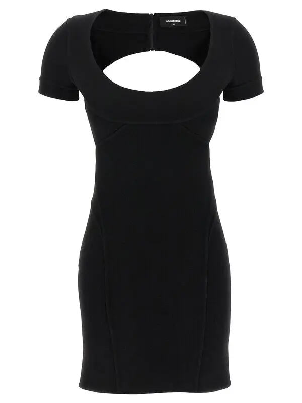 Dsquared2 Bodycon Cut Out Mini Dress - Black