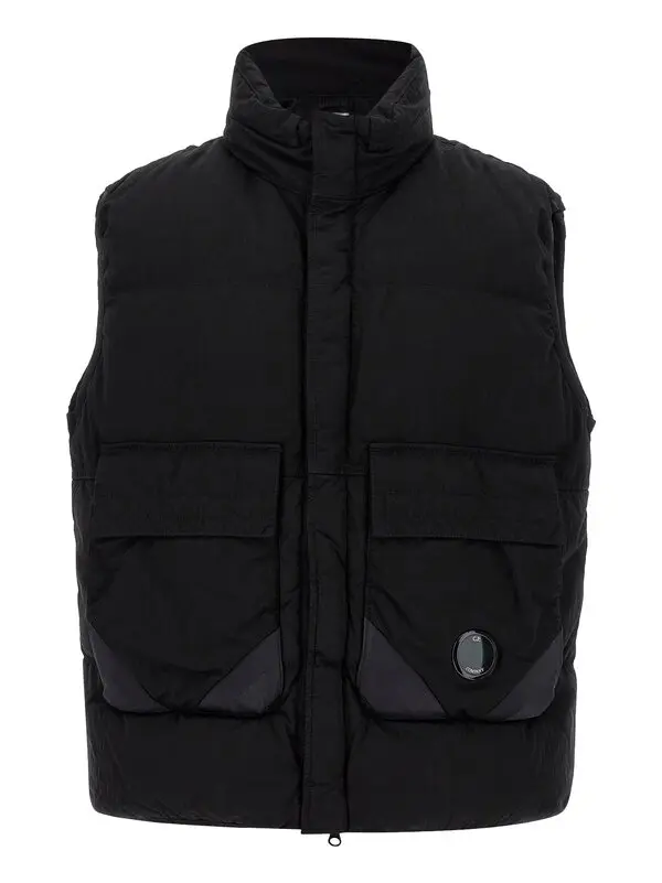 C.P. COMPANY Eco-chrome R' Vest - Black