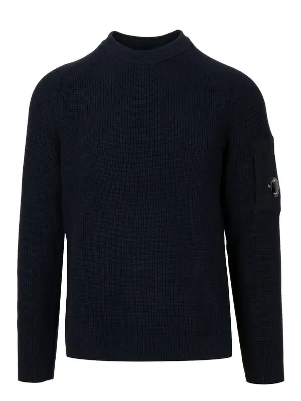 C.P. COMPANY Cotton Knitted Sweater - Blue