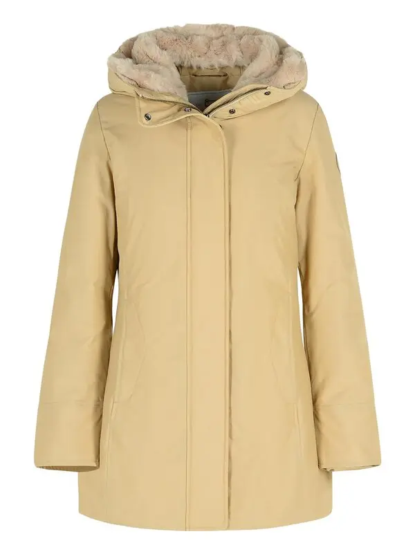 Woolrich Cotton Blend Boulder Parka - Beige