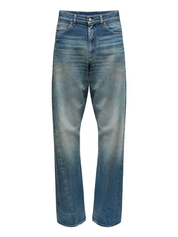MAISON MARGIELA Denim Cotton Jeans - Clear Blue