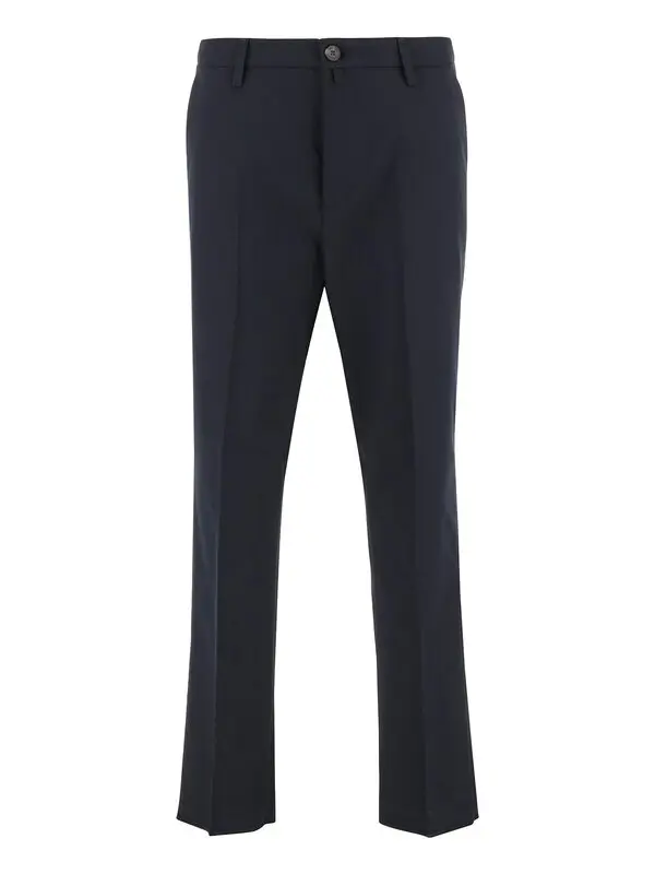 Jacob Cohen Stretch Cotton Blend Slim Fit Trousers - Blue