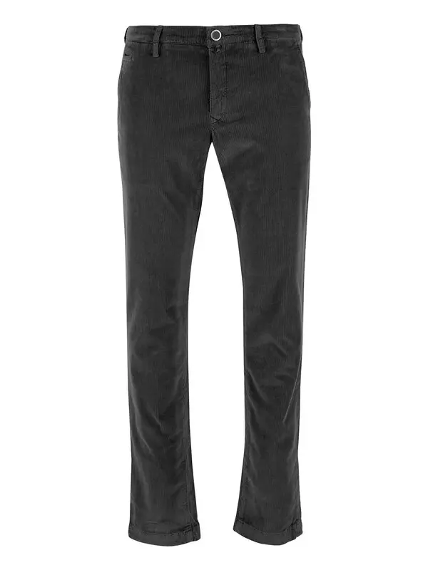Jacob Cohen Stretch Cotton Blend Pants - Grey