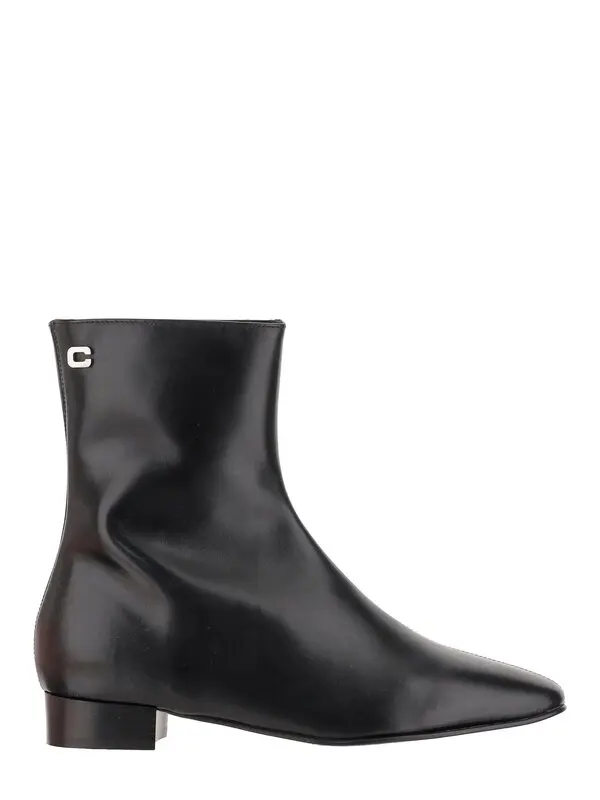 CAREL Aiglon 24 Leather Ankle Boots - Black